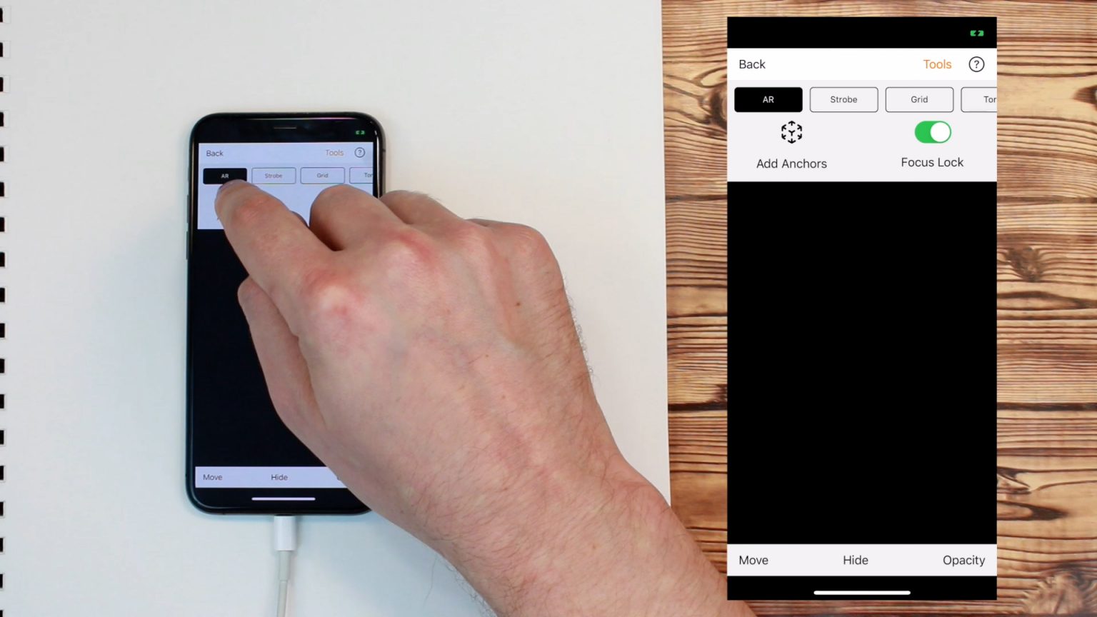 Drawing in AR Mode with Da Vinci Eye App for iOS!