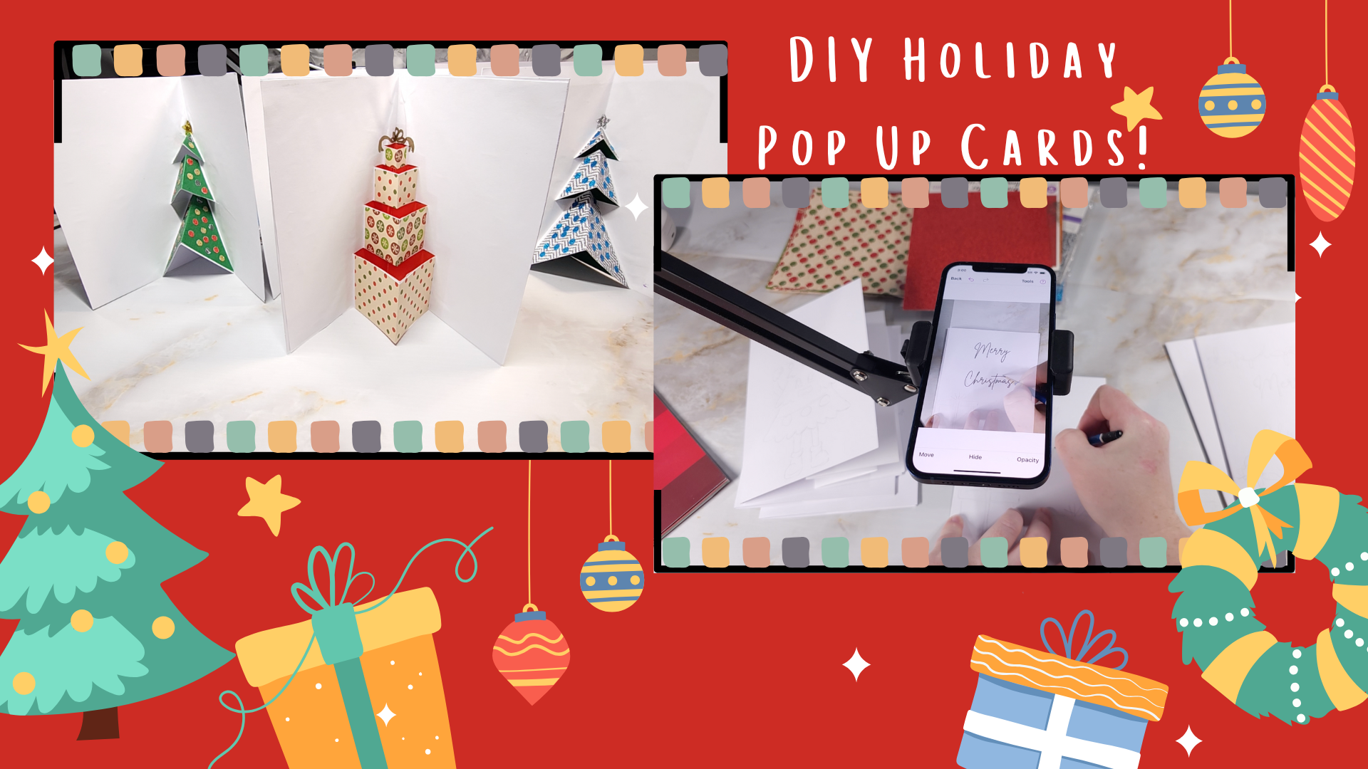 DIY Holiday Pop Up Cards - Da Vinci Eye